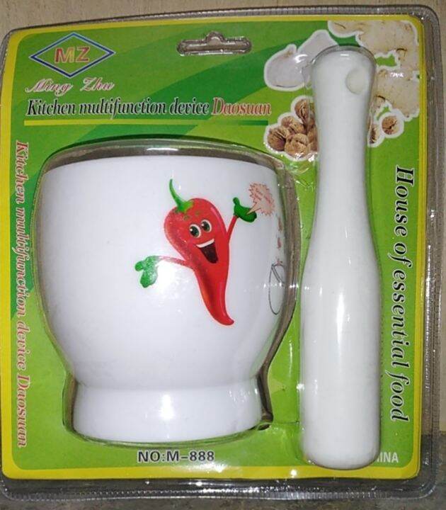 Mortar and Pestle Almires Solid PVC Food Grade Plastic Grinder | Lazada PH