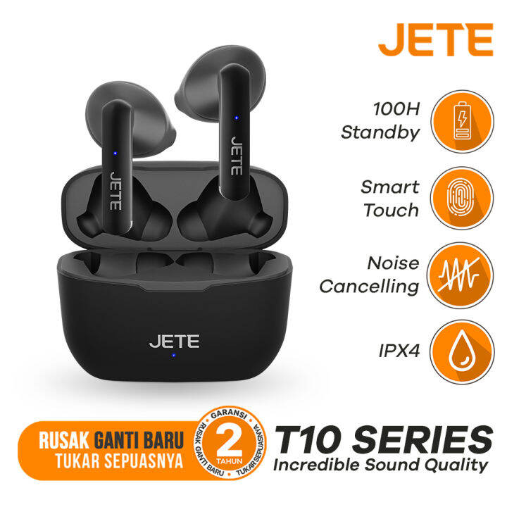 JETE TWS T10 Bluetooth 5.1 TWS Earphone - Garansi Resmi 2 Tahun ...