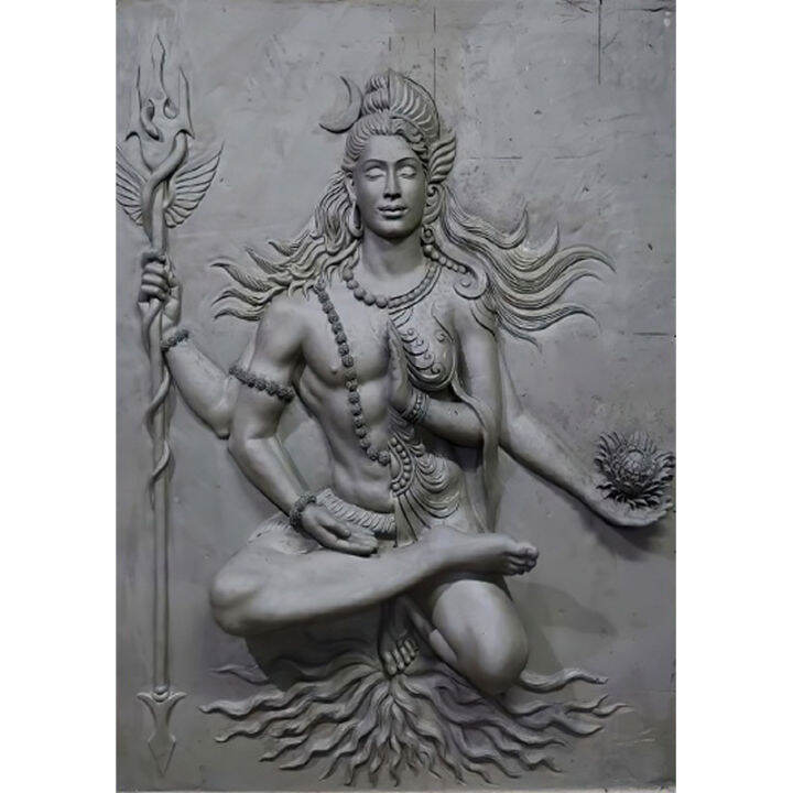 Full Diamond 5D DIY Diamond Painting Indian Buddha God Shiva Portrait ...