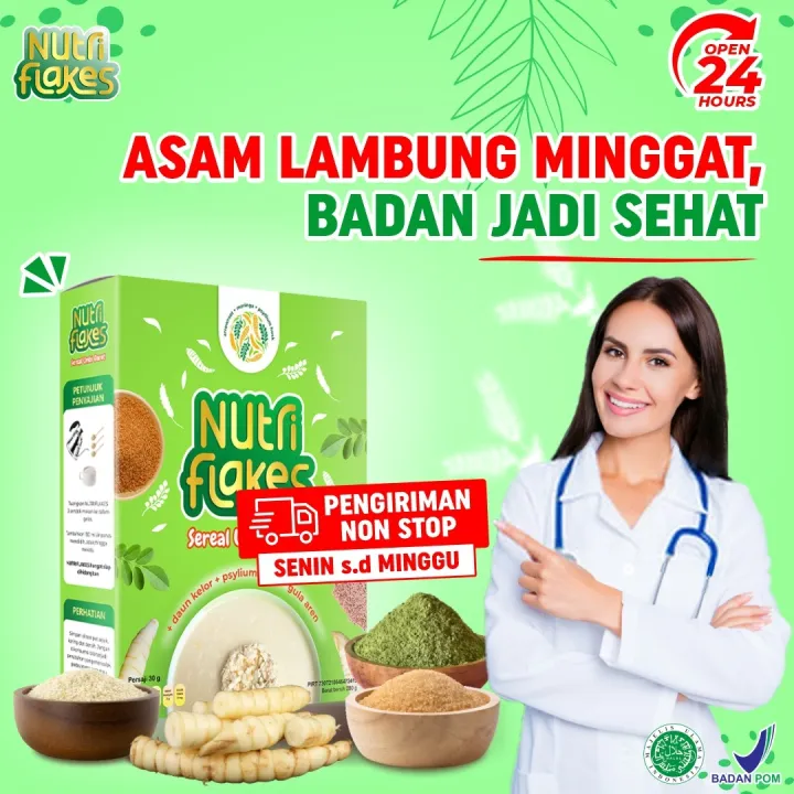 Nutriflakes Sereal Sehat Umbi Garut Moringa Susu Etawa Makanan