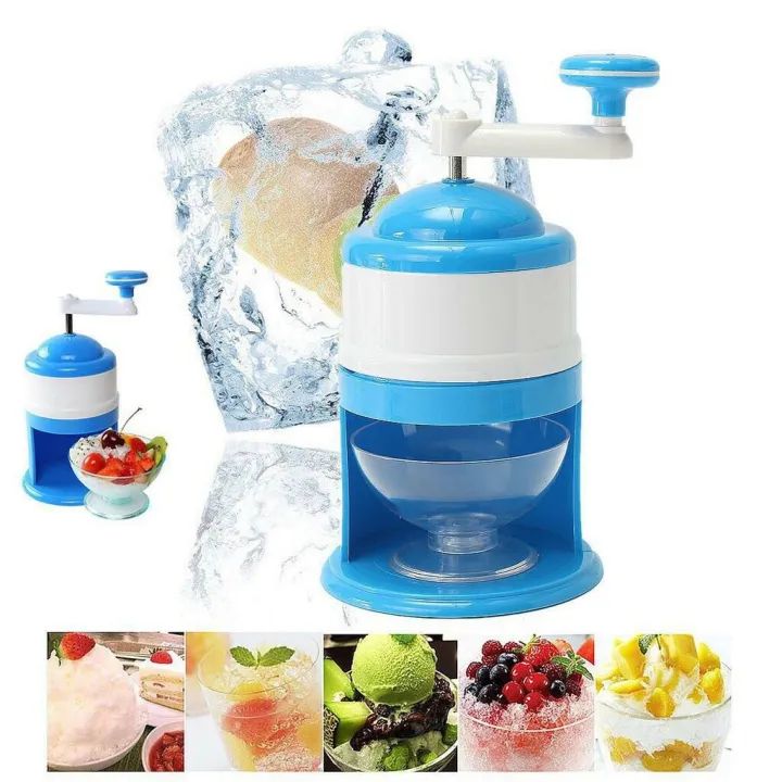 【HOORAY】DIY Manual Ice Crusher Hand Crank Mini Ice Shaving Ice Smasher ...
