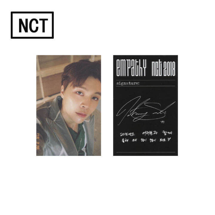 NCT 2018 EMPATHY Photocards Small Cards Collection Cards Black Version ...