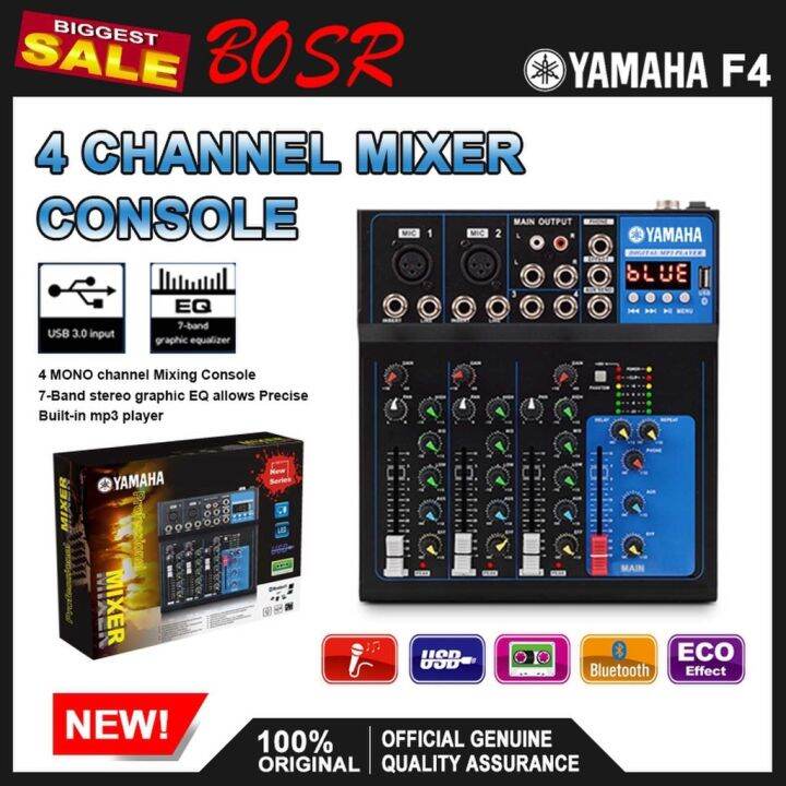 Yamaha F4-USB 4 Channel Mixer W/Bluetooth | Lazada PH
