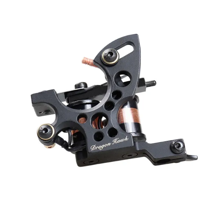 Newest Dragonhawk Fine Lining Tattoo Machine Iron 8 Wrap Coils Tattoo ...