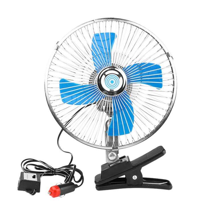 12V Mini Electric Auto Car Fan Low Noise Summer Cooling Fan Truck ...