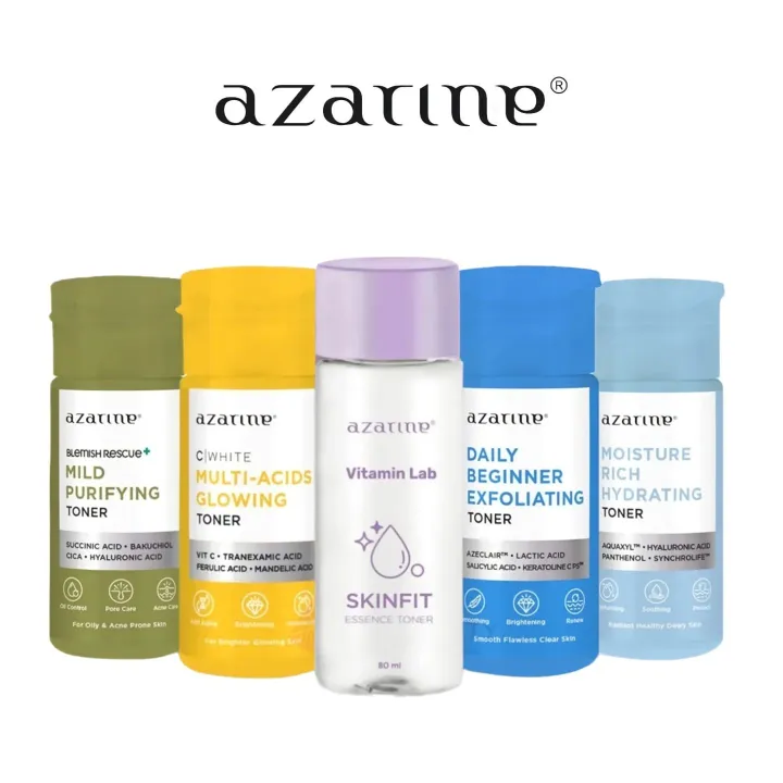 AZARINE Face Toner Daily Beginner Exfoliating Moisture Rich Hydrating ...