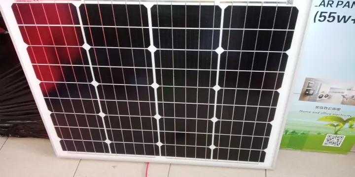 55w SOLAR PANEL MONO CELL GRADE A 25YRS DESIGN READY STOCK IN MALAYSIA ...