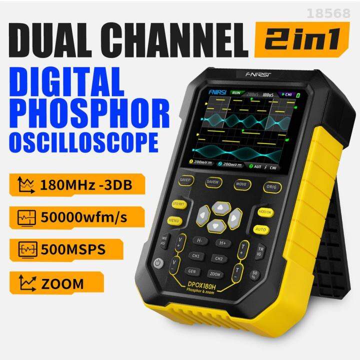 Handheld Fluorescent Digital Oscilloscope Dual-channel 2in1 Portable ...