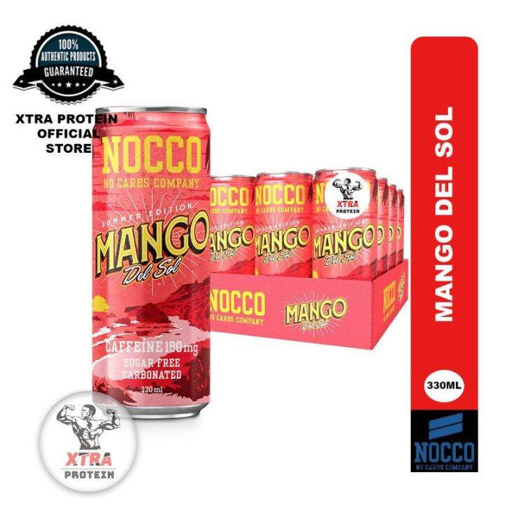 Nocco BCAA (330ml) Mango Del Sol 12 Pack | Lazada Singapore
