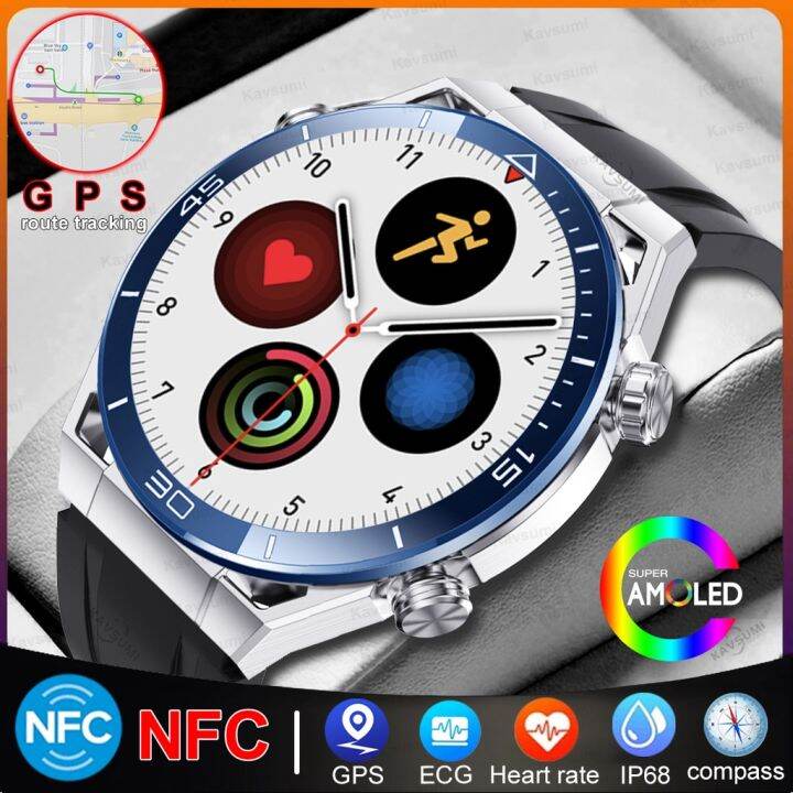 KAVSUMI Ultra Mate Business Smart Watch Men Bluetooth Call Compass 100 ...