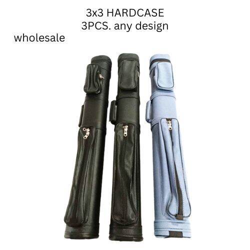3pcs 3x3 Hard Case Black For Billiard Cue Stick / Lagayan ng Tako ...