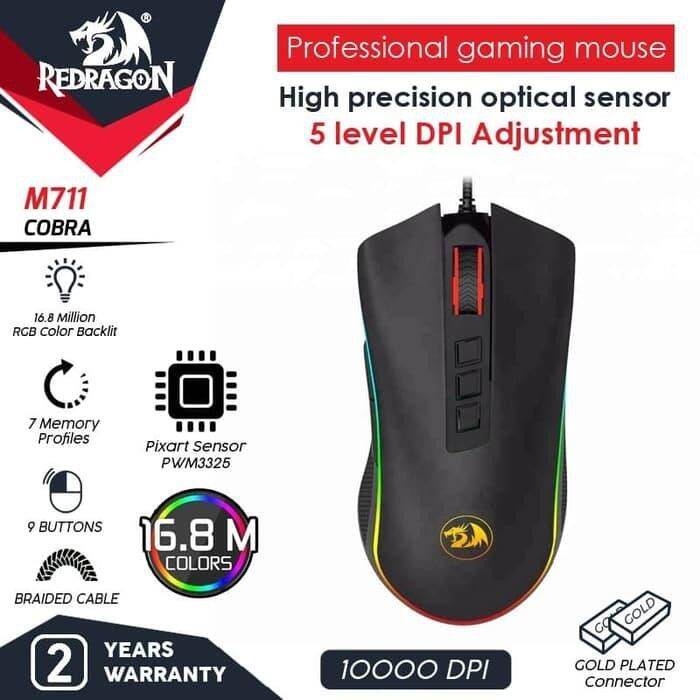 Redragon M711 Gaming Mouse RGB COBRA | Lazada Indonesia