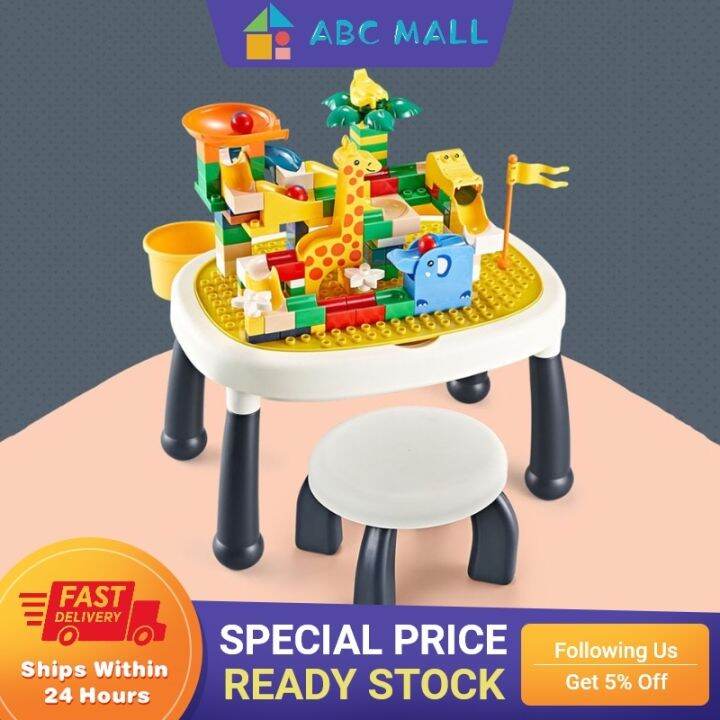 Children Building Blocks Table Lego Table with Chair and Storage Best ...