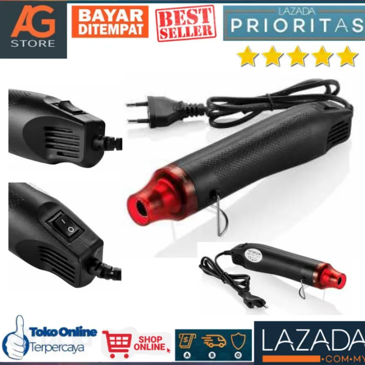 ( DIJAMIN ORI ) Pemanas Udara Elektrik Otomatis Heat Gun 220V 300W ...