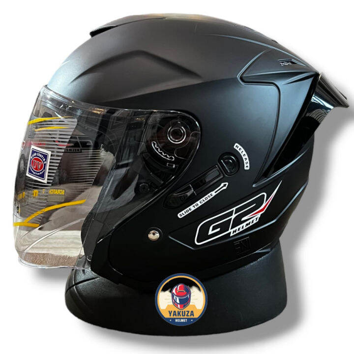 HELM G2 OPTIMAXX SOLID DOUBLE VISOR STANDART SNI | Lazada Indonesia