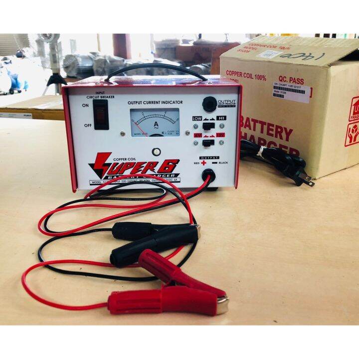 เครื่องชาร์จแบตเตอรี่ 6A PUMA ขนาด 6-12V รุ่นS1206 อย่างดี (มีใบรับประกัน) | Lazada.co.th