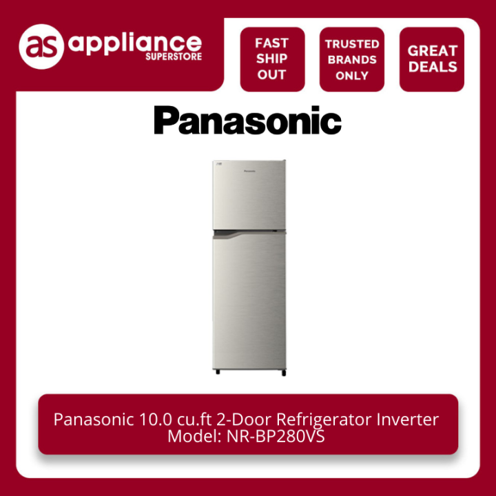 Panasonic 10.0 cu.ft. 2-Door Refrigerator Inverter NR-BP280VS | Lazada PH