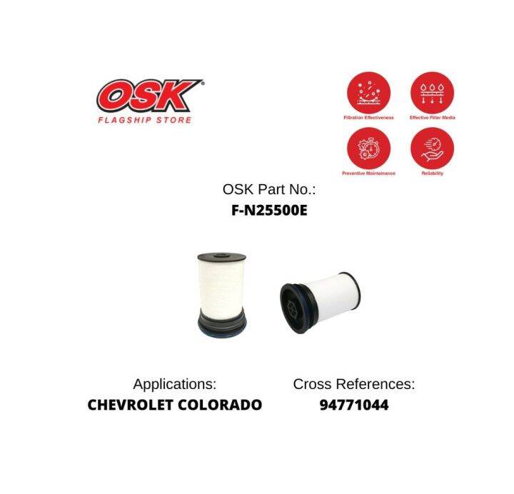 OSK FUEL FILTER for CHEVROLET COLORADO 94771044 | Lazada