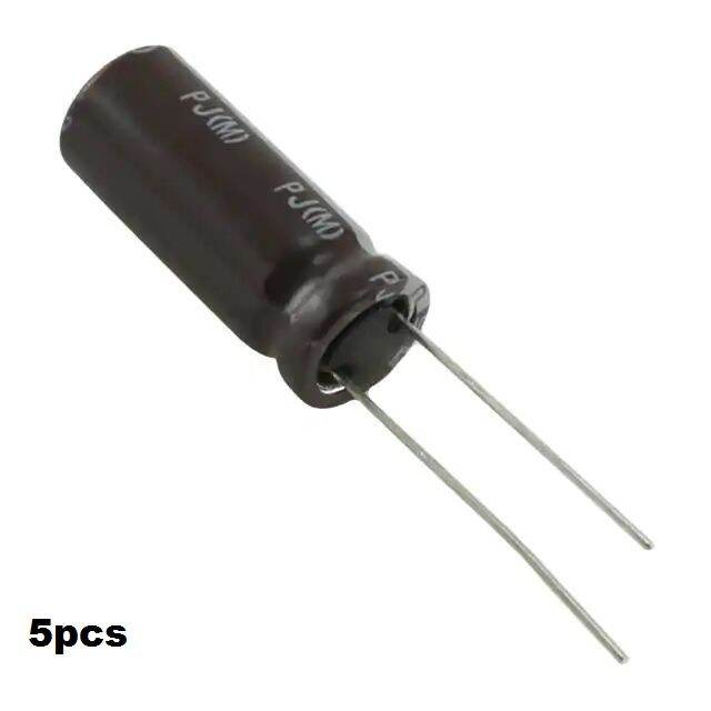 5 pcs, Capacitor, Aluminum Electrolytic, 68uF, 20%, 10V, Radial ...