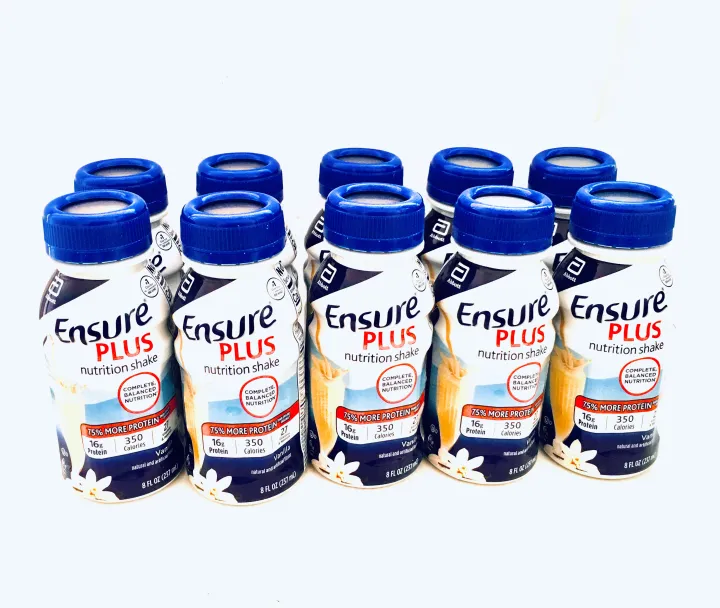 Ensure Plus nutrition Shake Complete Balanced Nutrition VANILLA 8 Oz ...