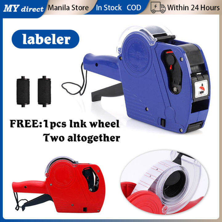 Blue/Red MX-5500 8 Digits Price Numerical Tag Gun Price Tag Gun Label ...