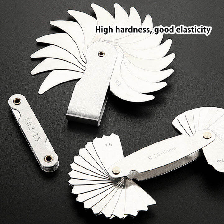 R52-100 Stainless Steel Radius Gauge Pengukur Radius / Radius Gauge ...