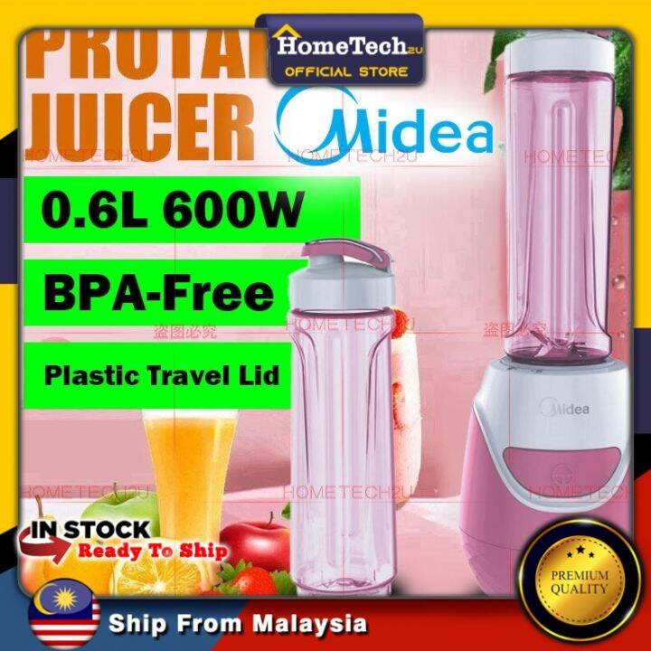 Midea Personal Blender 0.6L 600ml MBL-1000 Mini Blender Portable Juice Blender Smoothie Blender ...