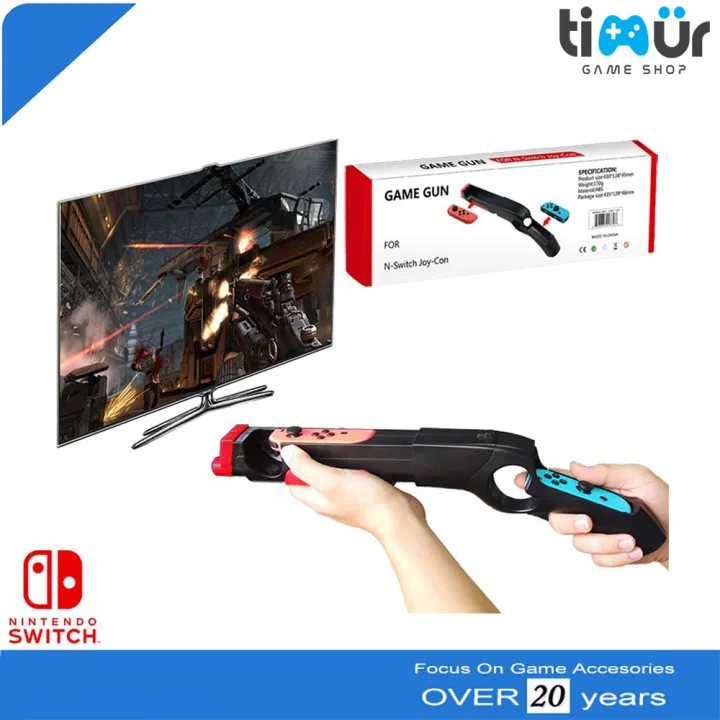 Game Gun Handle Remote Pistol JoyCon Joy-Con Nintendo Switch OLED ...