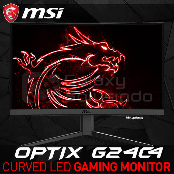 MSI Optix G24C4 23.6" Curved Gaming Monitor | Lazada Indonesia