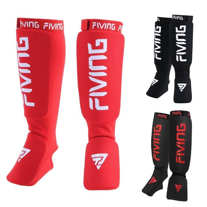 【CW】 FIVING 1 Shin MMA Leg Foot Guards Muay Thai Kick Boxing Guard ...