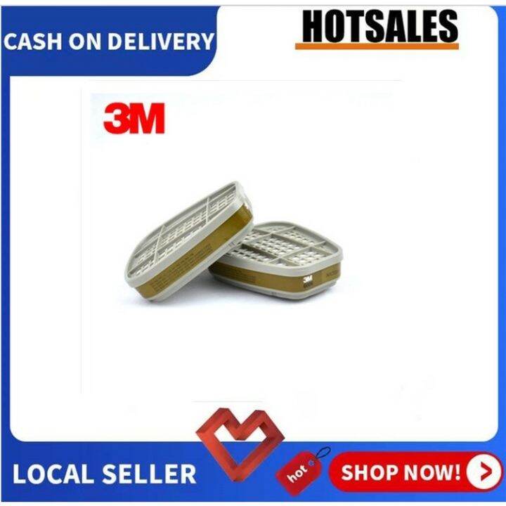3M 6006 Multi Acid Gas/Organic Vapor Cartridge Only for 3M Gas Mask Respirator Safety Mask Gas ...