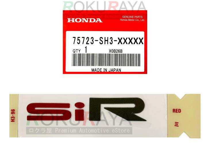 Honda Civic Type R SIR SiR Models Original Genuine Parts (For EK EK9 EG ...