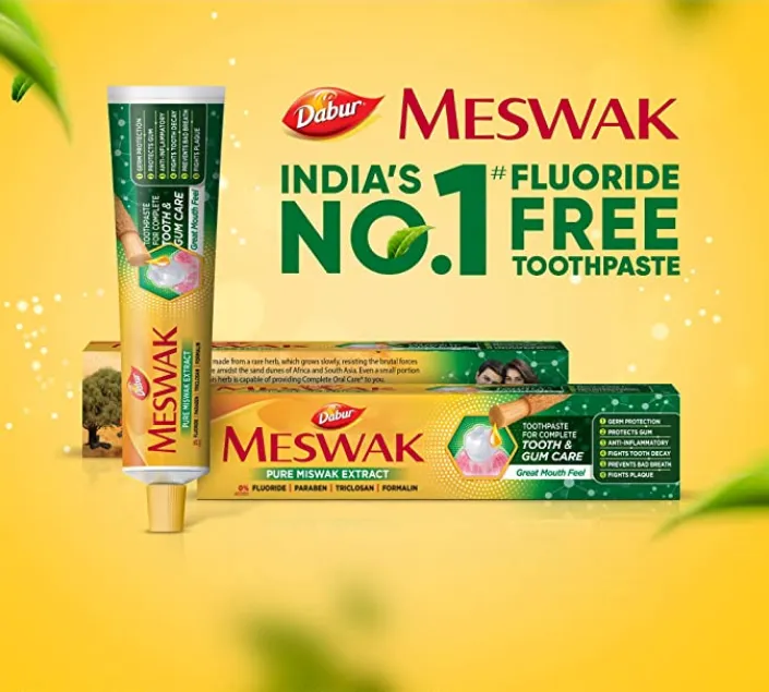 Dabur Meswak Toothpaste (100g+100g=200g )(ยาสีฟันอินเดีย) | Lazada.co.th