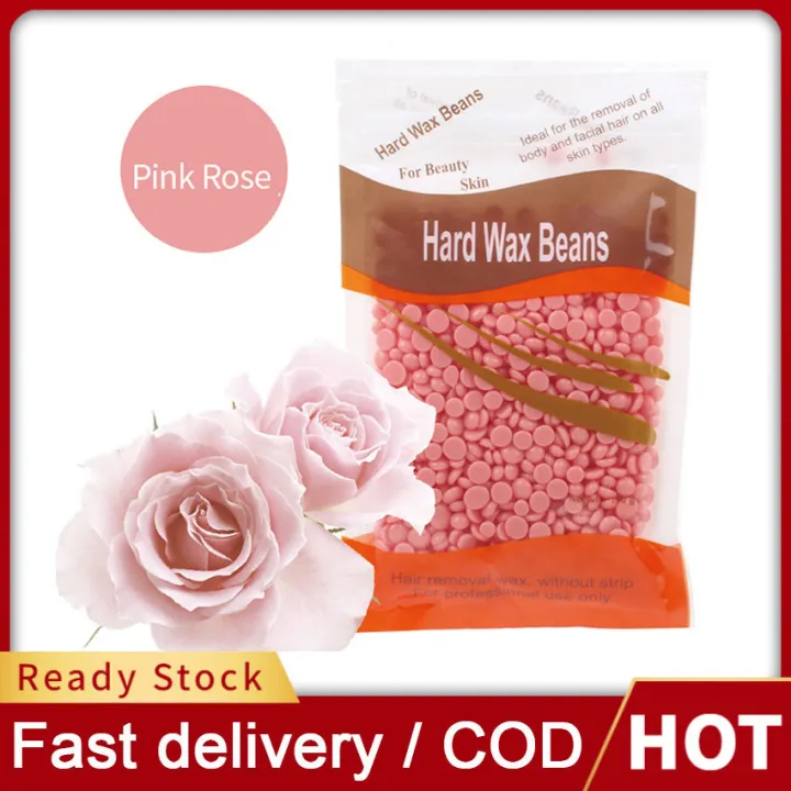 100g Hard Wax Beans Solid Hard Depilatory Hot Film Hard Wax Pellet Waxing Bikini Leg Painless ...