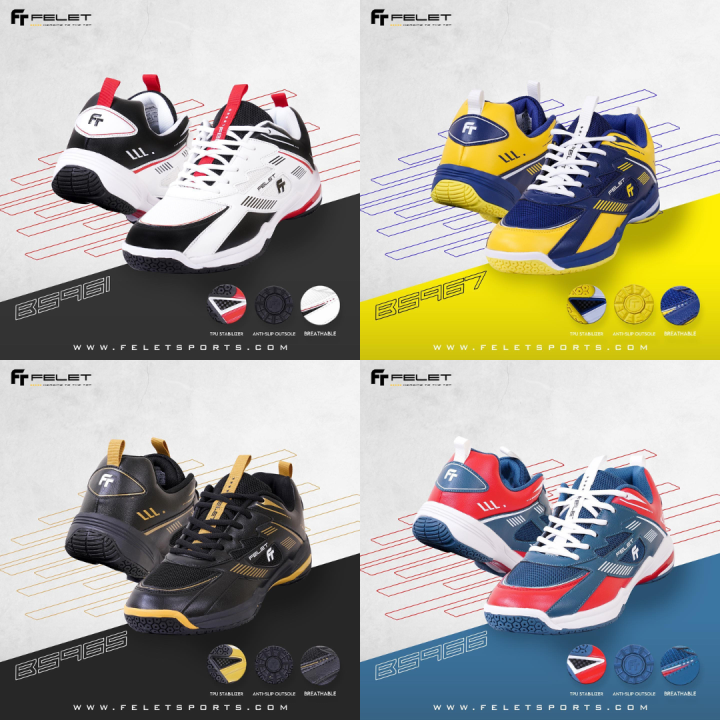 Felet Unisex Badminton Shoes BS Series | Lazada