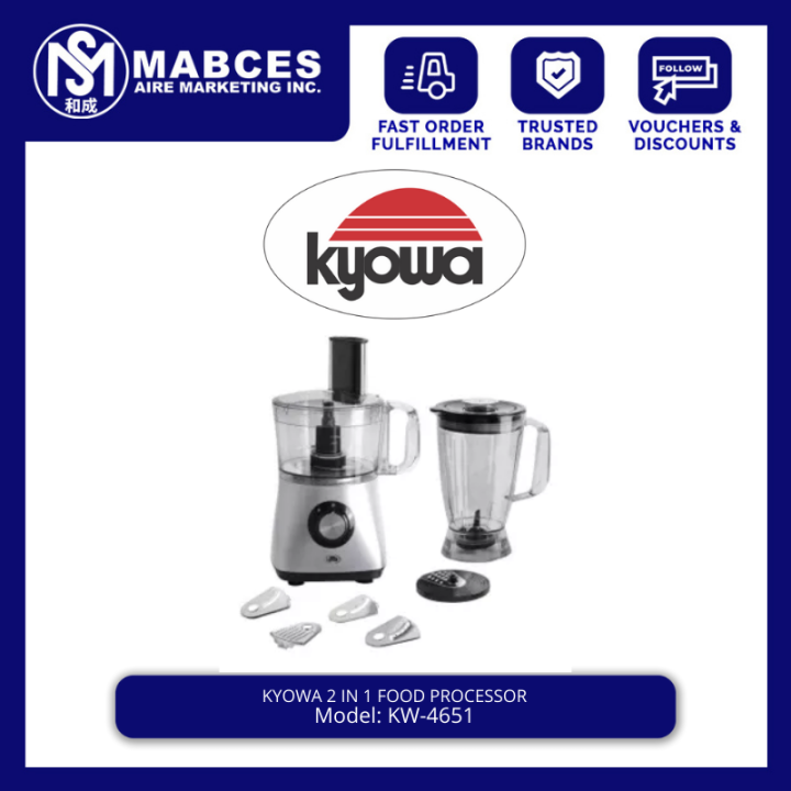 Kyowa 2-in-1 Food Processor KW-4651 (Grey) | Lazada PH