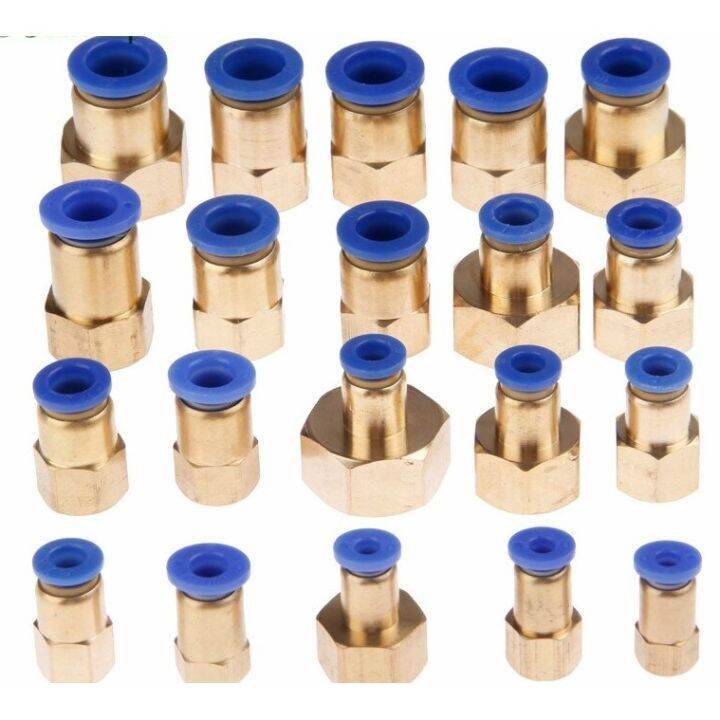 4-12mm x 1/8-1/2 Pneumatic Quick Joint Push in to Connect fitting ...