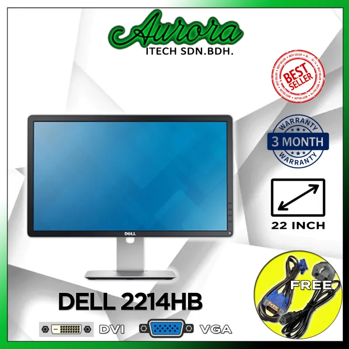(REFURBISHED) GRADE A 22'' INCH LED SCREEN MONITOR DELL 2214HB | Lazada
