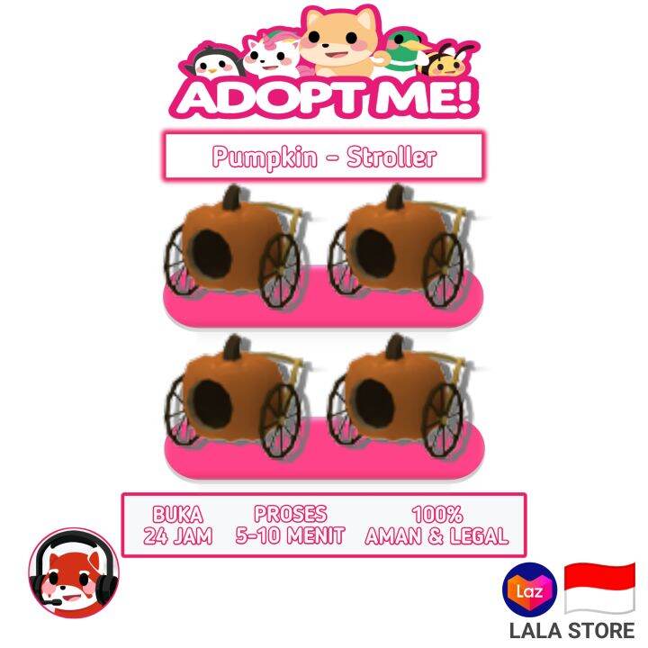 Adopt Me Stroller - Pumpkin Stroller - Roblox | Lazada Indonesia