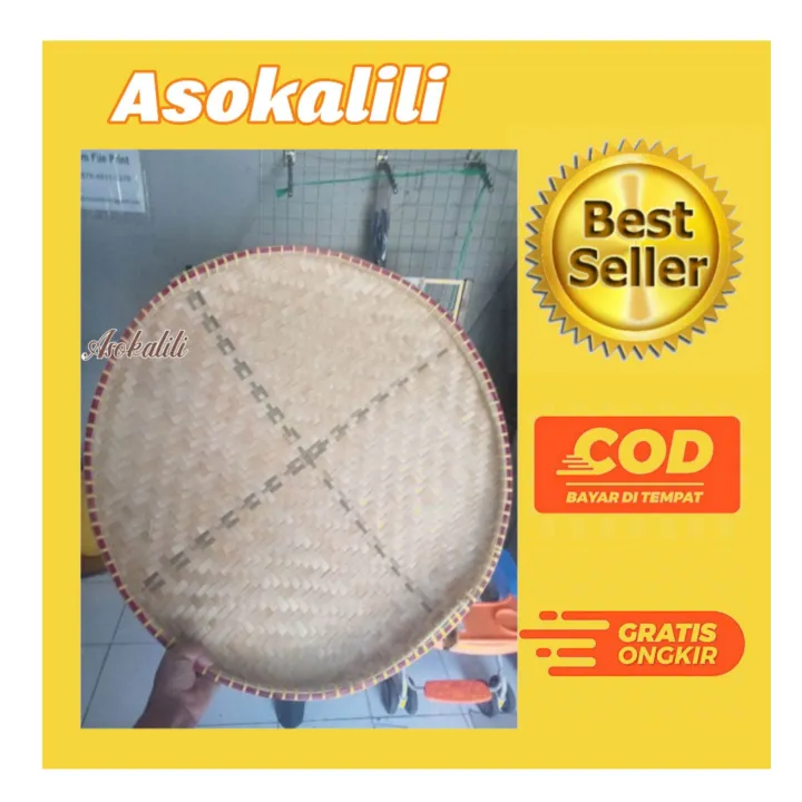 tampah 60 cm nampah bambu tampah tumpengg | Lazada Indonesia