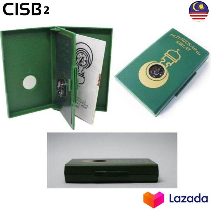 1pc X Universal Kompas Kiblat Muslim Book Compass Qibla Direction