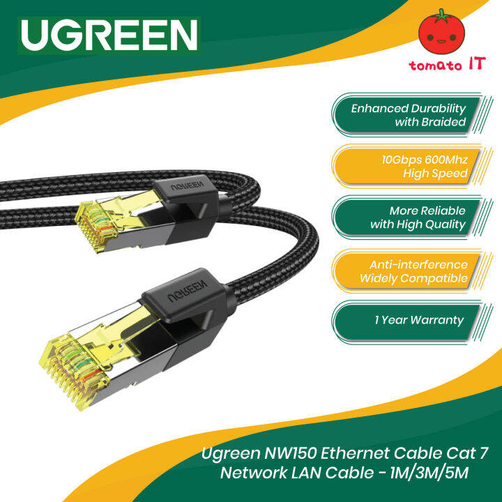 Ugreen NW150 Ethernet Cable Cat 7 Network LAN Cable - 1M/3M/5M | Lazada