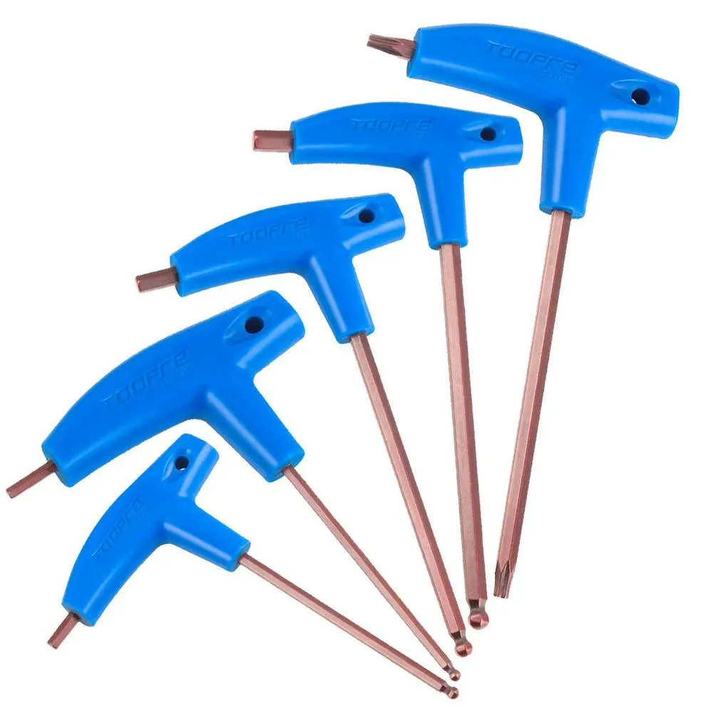 T-Handle Allen Wrench 3/4/5/6mm T25 Ball End Hex Key 2-Tip Design ...