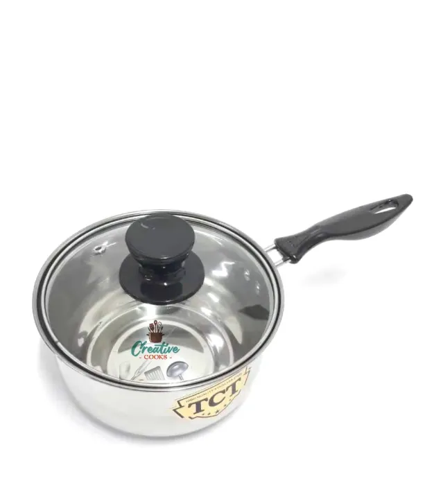 SINGLE HANDLE MILK POT COOKING PAN KASEROLA ( TCT8029) 16CM | Lazada PH