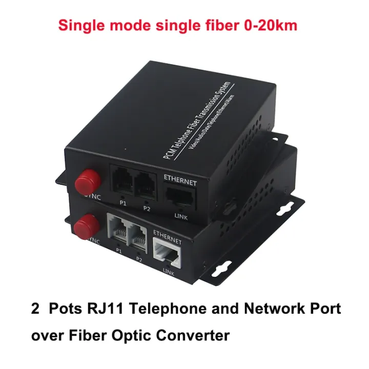 【Ready Stock】 2 Pots RJ11 Telephone and Network Port over Fiber Optic ...