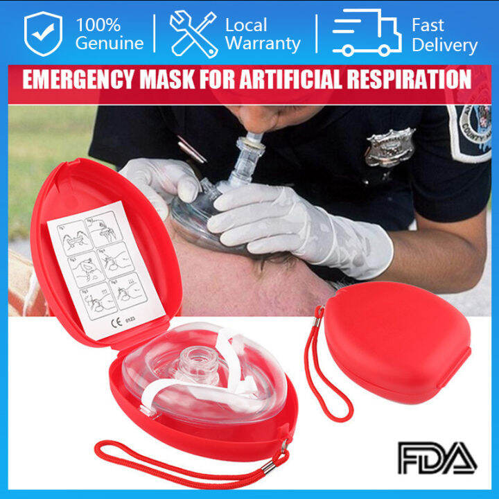 ⭐READY STOCK⭐ RISEN CPR Mask Mouth To Mouth Breathing Emergency Rescue ...