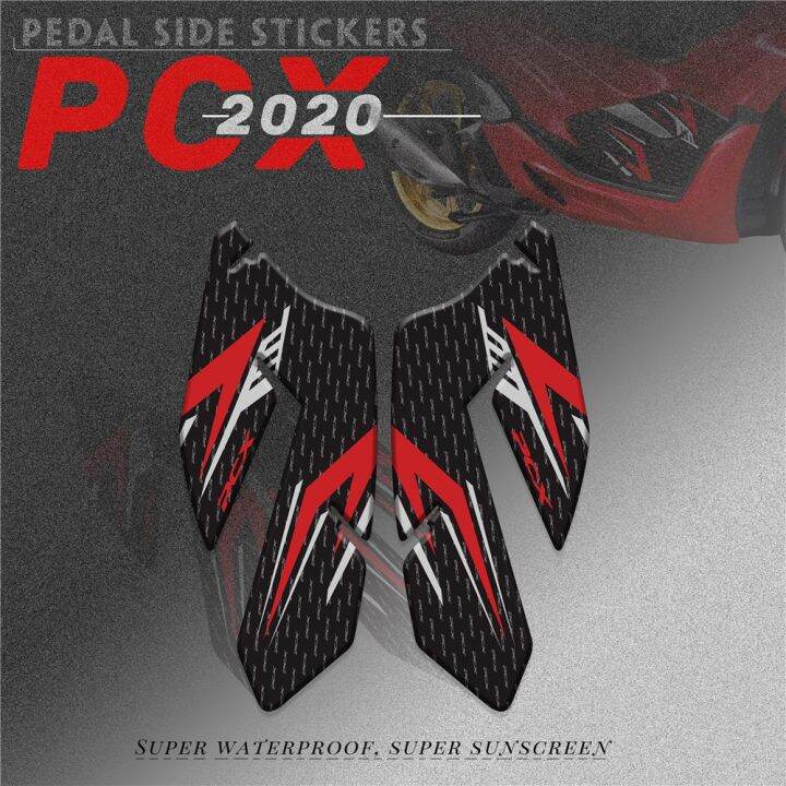 Motorcycle 3D Gel Front Foot Pedal Side Stickers Foot Pedal Side ...