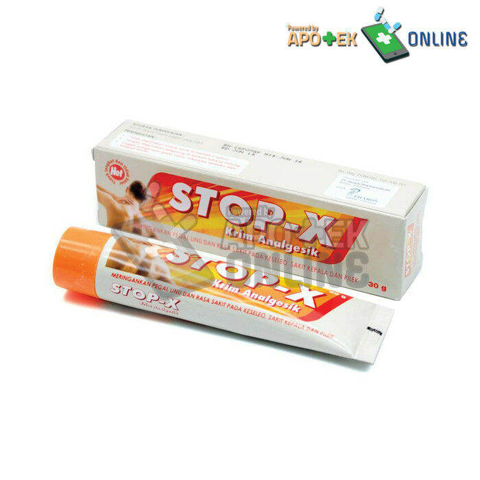 STOP-X KRIM ANALGESIK 30 GR Salep Otot Nyeri Sendi Pegal Linu | Lazada Indonesia