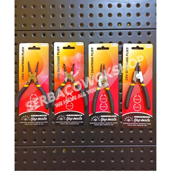 Tjap Mata Paket Tang Spie Snap Ring BTE BTI STE STI 5 Inch Isi 4 Pcs ...