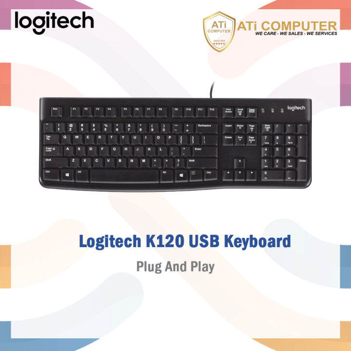 Logitech K120 Keyboard with Low Profile Keys and Standard Layout | Lazada